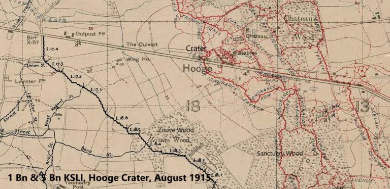 Hooge Crater. 1 Bn & 5 Bn King’s Shropshire Light Infantry. 1-10 August ...